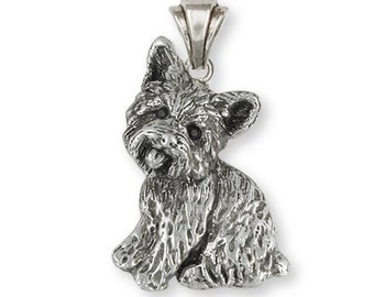Yorkie Yorkshire Terrier Pendant Jewelry Sterling Silver | Etsy