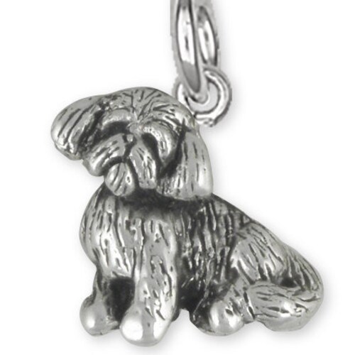 Shih Tzu Jewelry Shih Tzu Charm Handmade Sterling Silver Dog - Etsy