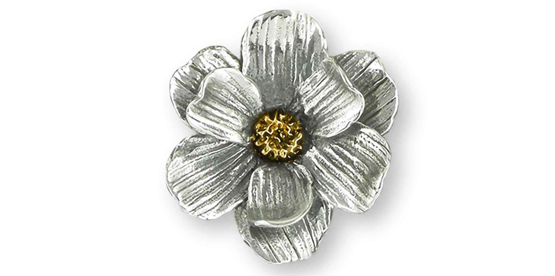 Magnolia Jewelry Silver and 14k Gold Vermeil Handmade Magnolia Ring MG6 ...