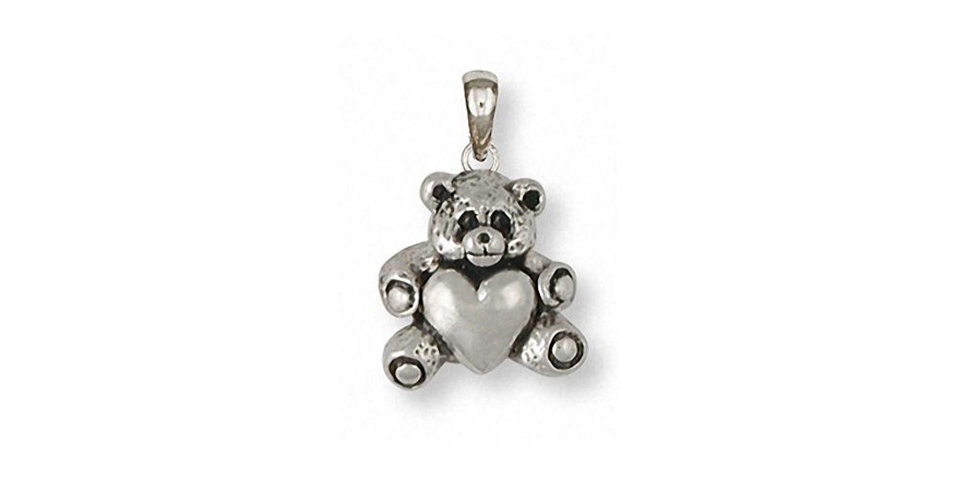 Teddy Bear Jewelry Teddy Bear Pendant Jewelry Sterling Silver Handmade ...