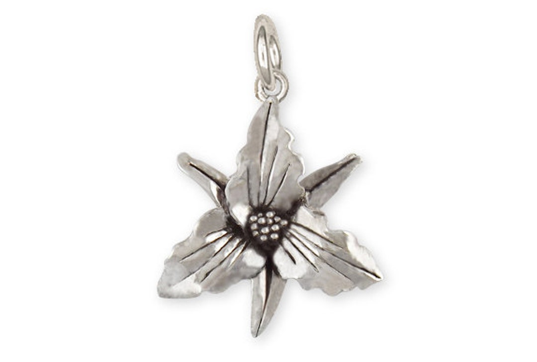 Sterling Silver Trillium Charm Jewelry TLM1-C - Etsy