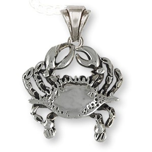 Crab Jewelry Sterling Silver Handmade Crab Pendant CRB1-P - Etsy
