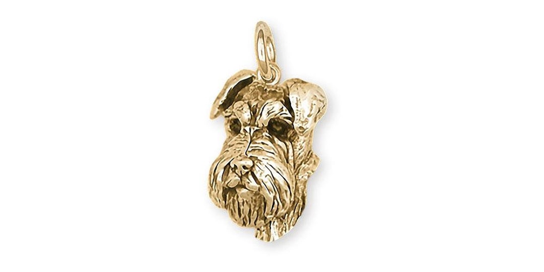 Schnauzer Jewelry Schnauzer Charm Jewelry 14k Gold Vermeil Handmade ...