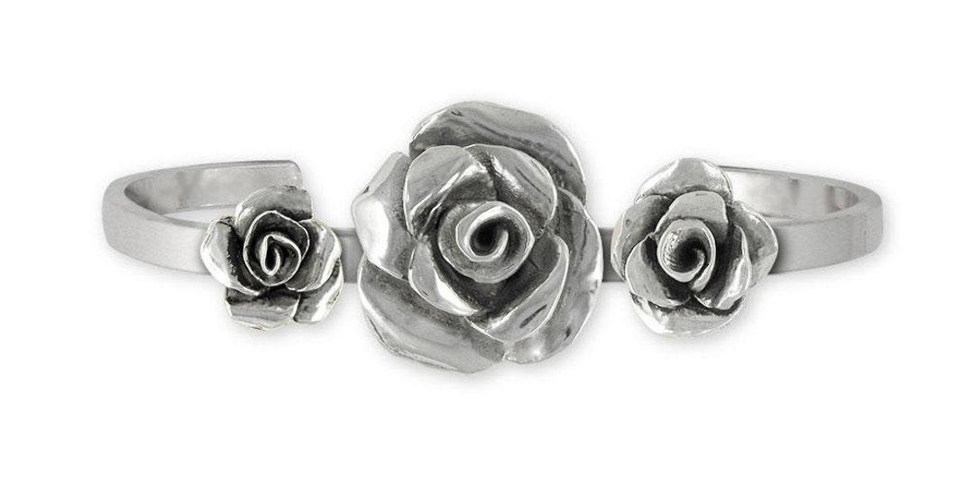 Rose Jewelry Rose Bracelet Jewelry Sterling Silver Handmade Flower ...