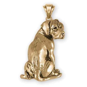 Rhodesian Ridgeback Jewelry 14k Gold Handmade Rhodesian Ridgeback ...