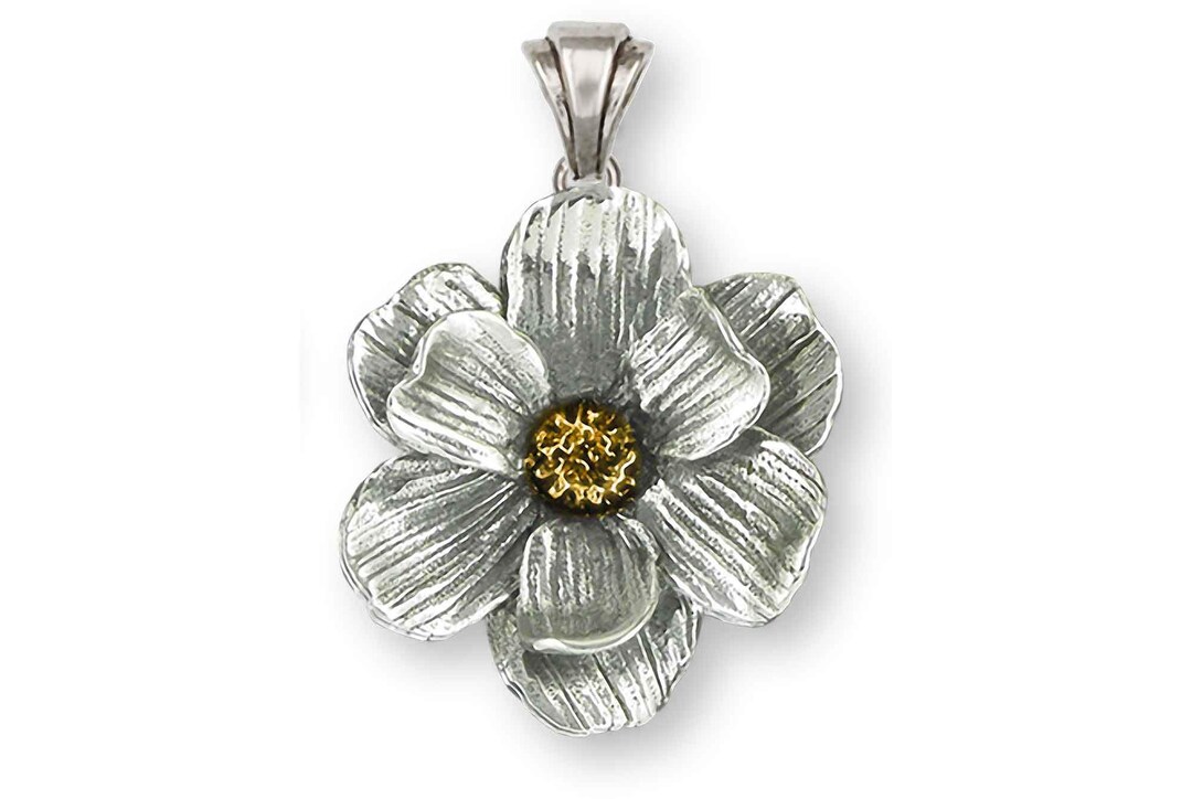 Magnolia Jewelry Silver and 14k Gold Handmade Magnolia Pendant MG6-TNP ...