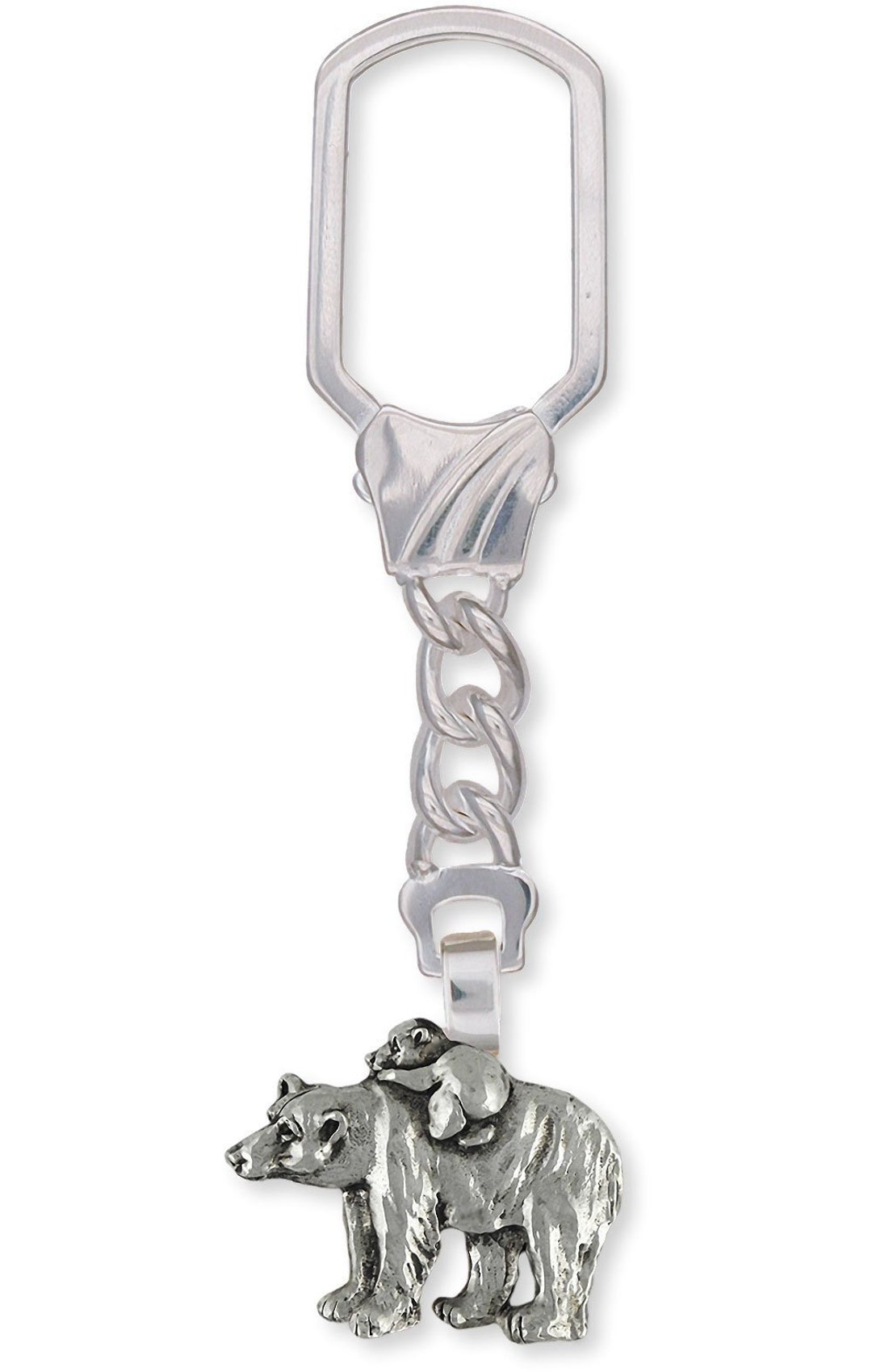 Polar Bear Jewelry Polar Bear Key Ring Jewelry Sterling Silver Handmade ...