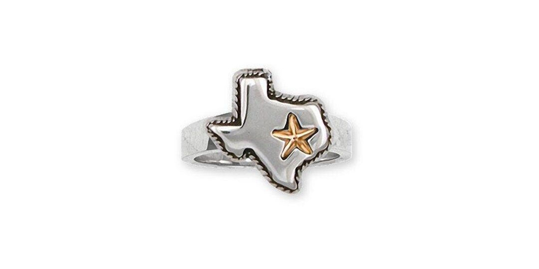 Texas Jewelry State of Texas Ring Jewelry Sterling Silver Handmade ...