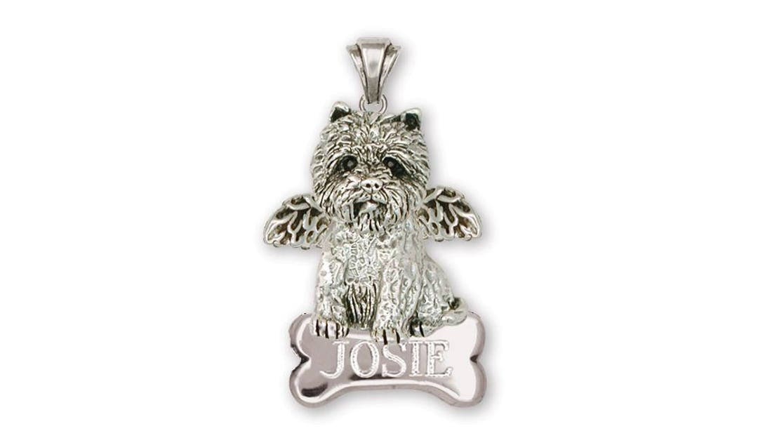 Westie Jewelry Westie Angel Pendant Jewelry Sterling Silver Handmade ...