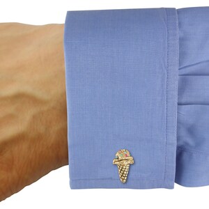 Ice Cream Cone Jewelry Ice Cream Cone Cufflinks Jewelry 14k Gold ...