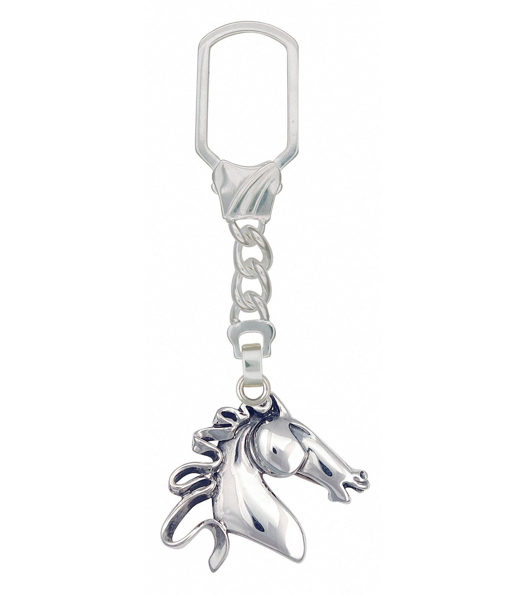 Horse Key Ring Jewelry Sterling Silver Handmade Horse Key Ring H2-KR - Etsy