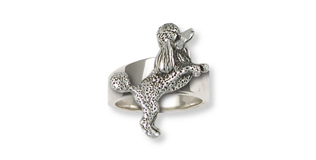 Poodle Jewelry Poodle Ring Handmade Sterling Silver Poodle Jewelry PD55 ...