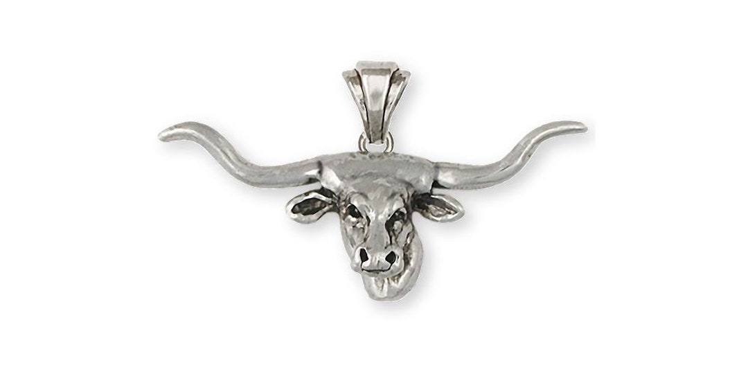 Longhorn Jewelry Sterling Silver Handmade Longhorn Pendant LN33-P - Etsy