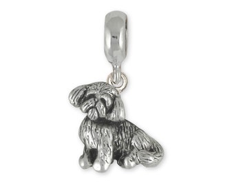 Shih Tzu Jewelry Shih Tzu Charm Handmade Sterling Silver Dog | Etsy