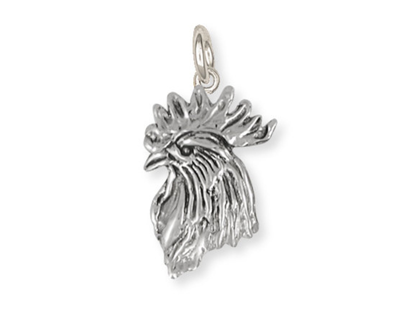 Solid Sterling Silver Handmade Rooster Charm RST2-C - Etsy