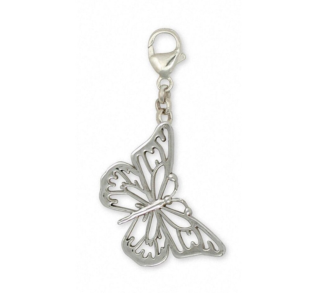 Butterfly Zipper Pull Jewelry Sterling Silver Handmade Butterfly Zipper ...