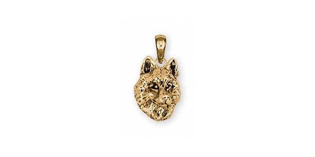 Siberian Husky Jewelry Siberian Husky Pendant Jewelry 14k Gold Handmade ...
