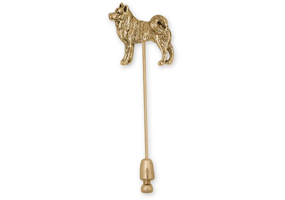 Akita Brooch Pin 14k Gold Vermeil Handmade Akita Jewelry AK2-STPVM - Etsy