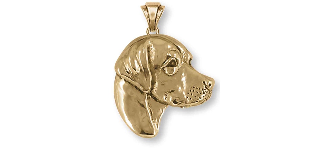 Labrador Retriever Jewelry 14k Yellow Gold Handmade Labrador Pendant ...