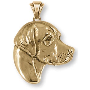 Labrador Retriever Jewelry 14k Yellow Gold Handmade Labrador Pendant ...
