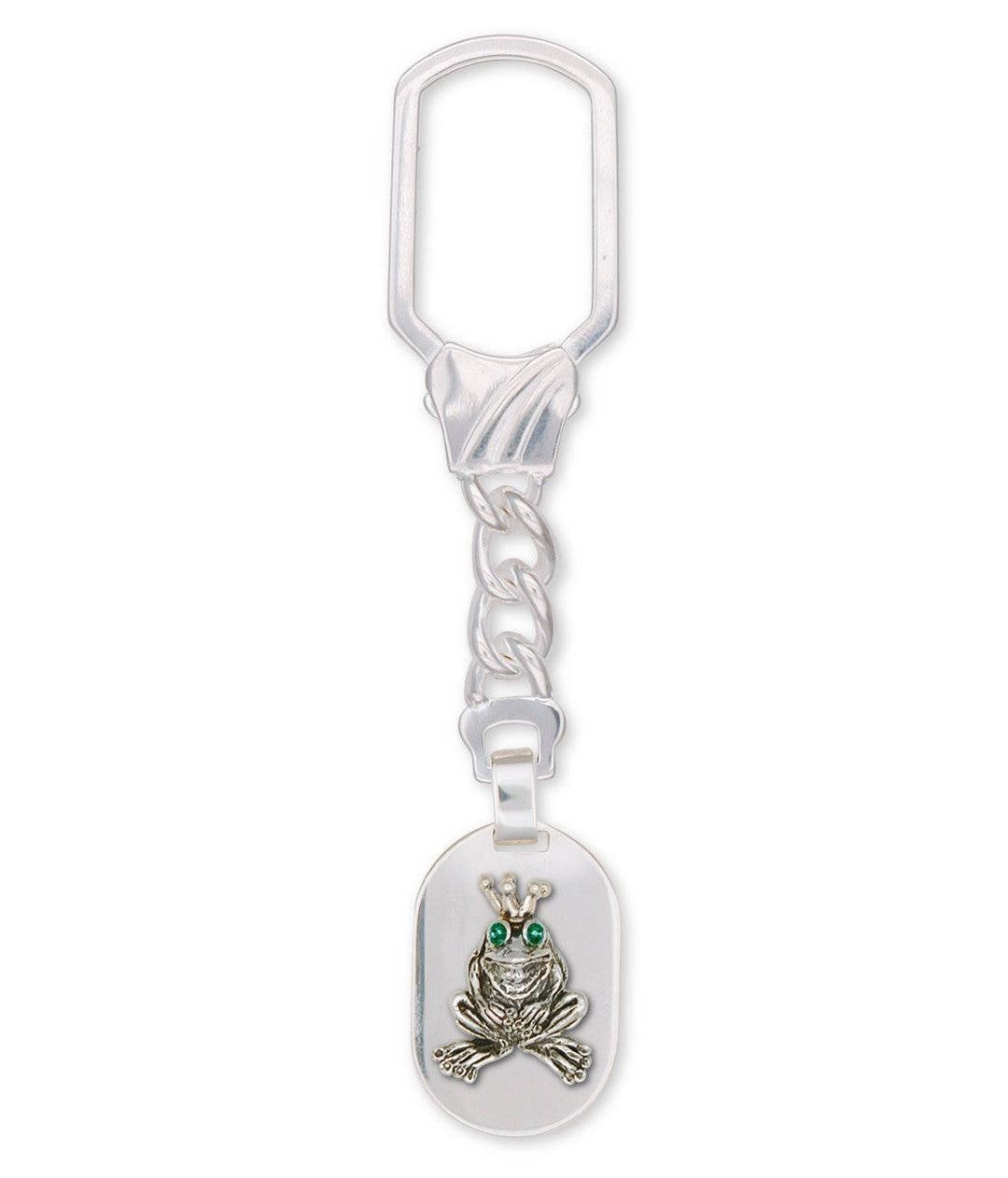 Frog Jewelry Frog Key Ring Jewelry Sterling Silver Handmade Frog Key ...