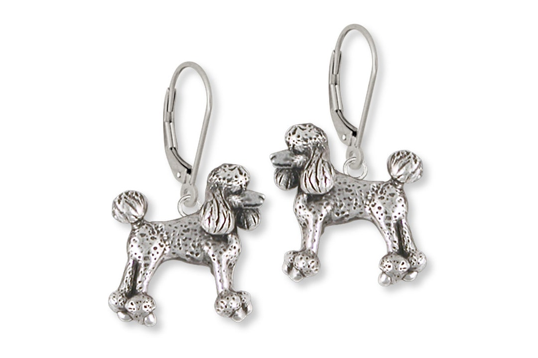 Poodle Jewelry Poodle Earrings Handmade Sterling Silver Poodle Jewelry ...