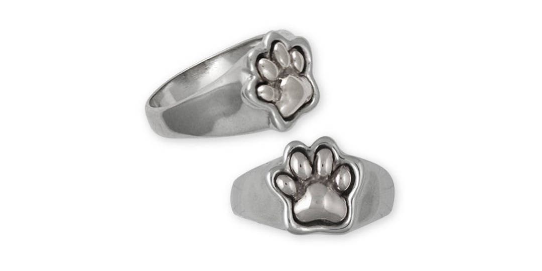 Dog Paw Jewelry Dog Paw Ring Jewelry Sterling Silver Handmade Dog Ring ...