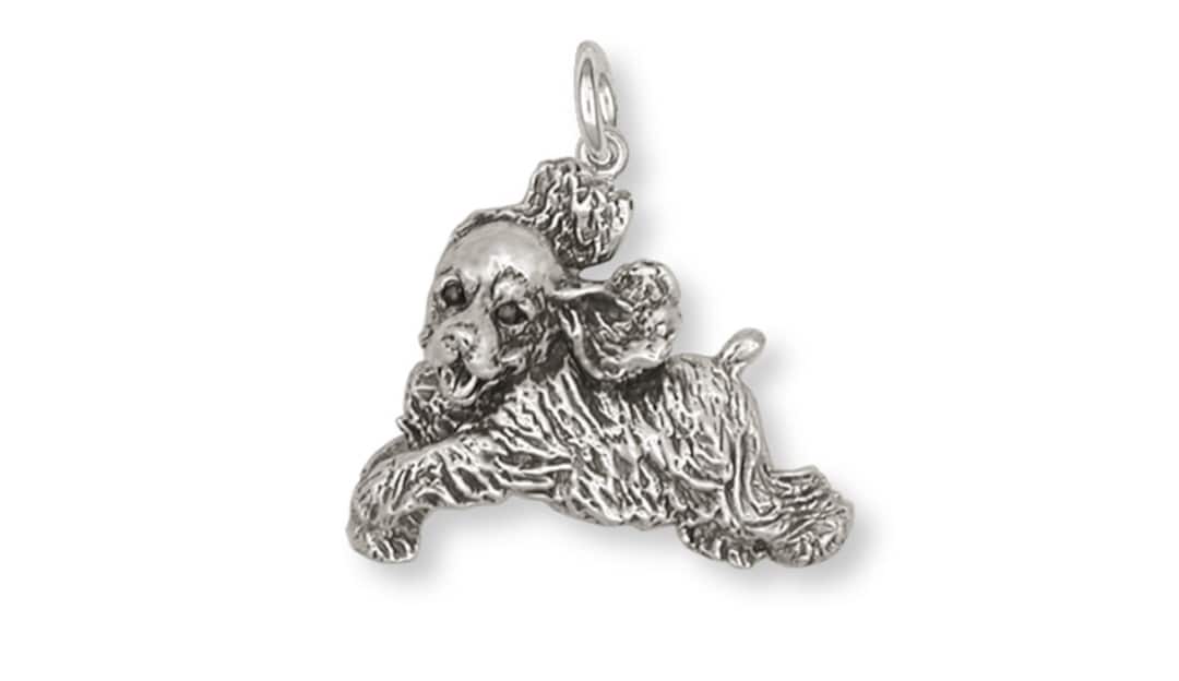 Cocker Spaniel Jewelry Cocker Spaniel Charm Handmade Sterling Silver ...