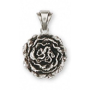 Carnation Pendant Jewelry Sterling Silver Handmade Flower Pendant CN2-P ...