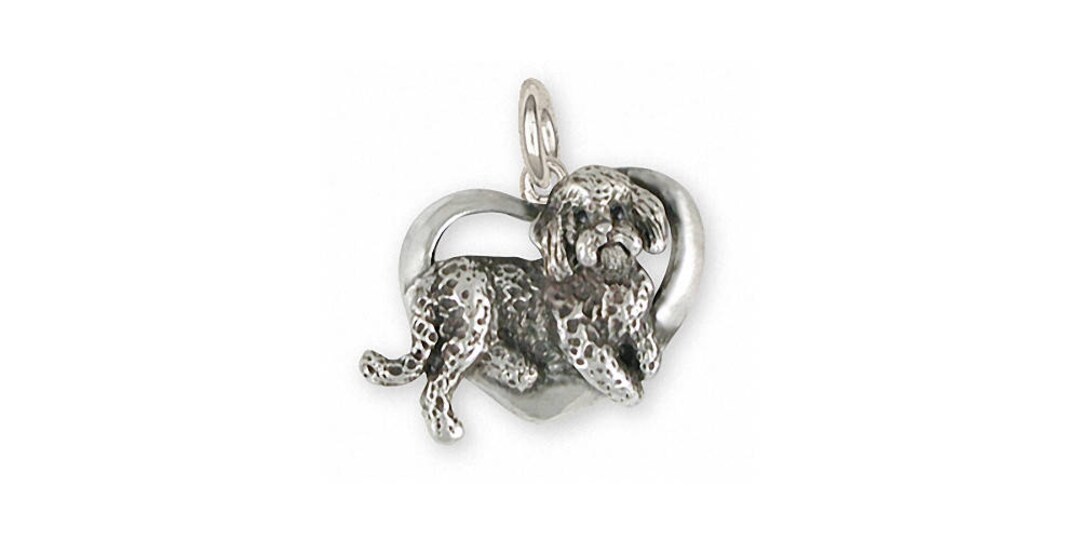Labradoodle Jewelry Labradoodle Charm Jewelry Sterling Silver Handmade ...