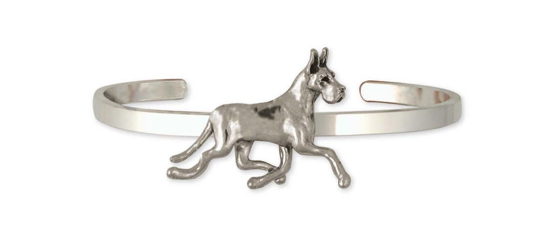 Great Dane Jewelry Great Dane Bracelet Jewelry Sterling Silver Handmade ...