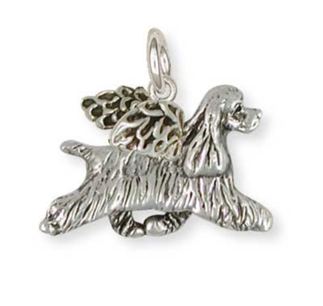 Cocker Spaniel Jewelry Sterling Silver Cocker Spaniel Angel Charm ...