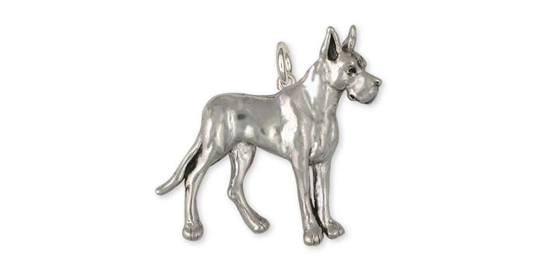 Great Dane Jewelry Great Dane Charm Jewelry Sterling Silver Handmade ...