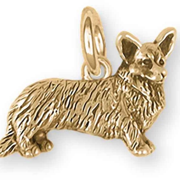 14k Gold Corgi Charm - Etsy