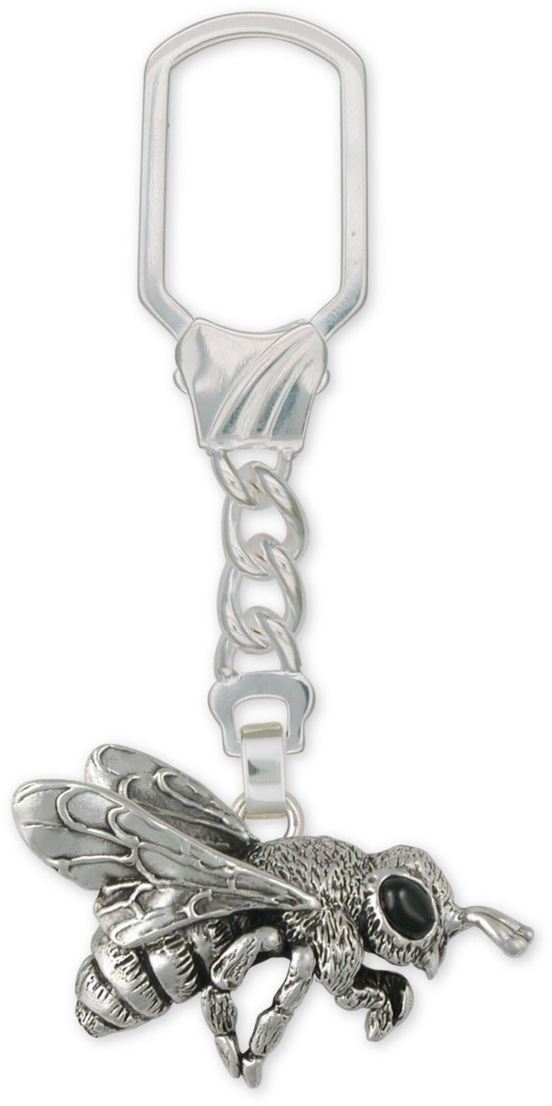 Honey Bee Jewelry Honey Bee Key Ring Jewelry Sterling Silver Handmade ...