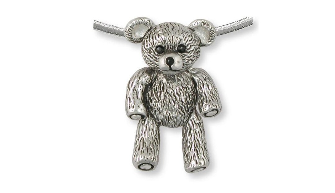 Teddy Bear Jewelry Teddy Bear Pendant Jewelry Sterling Silver Handmade ...