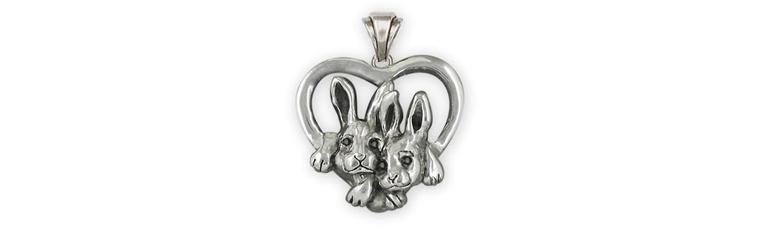 Rabbit Jewelry Sterling Silver Handmade Rabbit Pendant RBT-P - Etsy