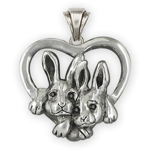 Rabbit Jewelry Sterling Silver Handmade Rabbit Pendant RBT-P - Etsy