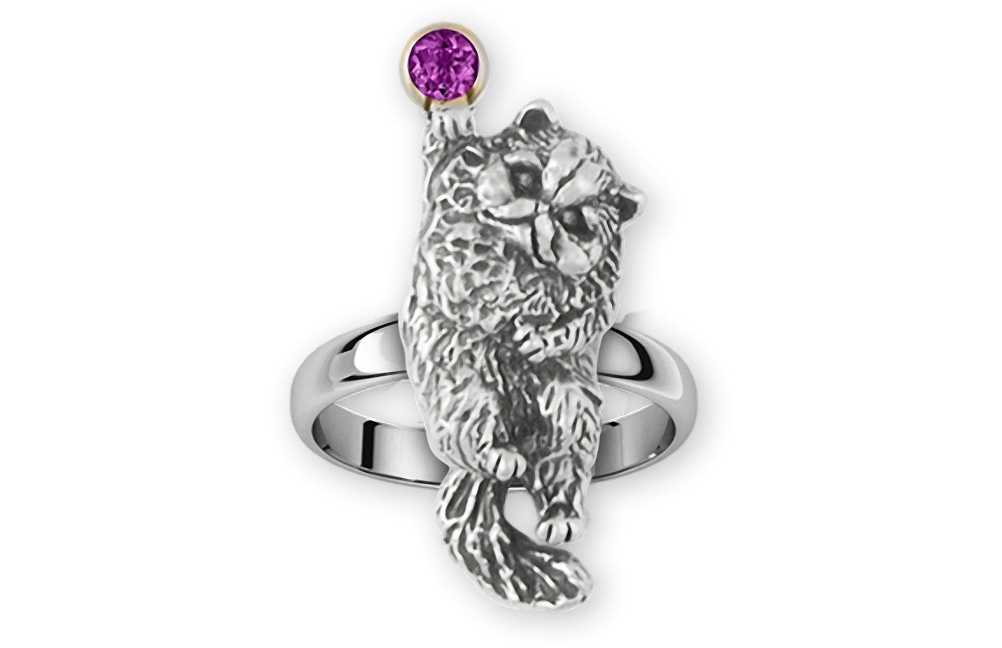 Persian Cat Jewelry Sterling Silver Handmade Persian Cat Ring - Etsy