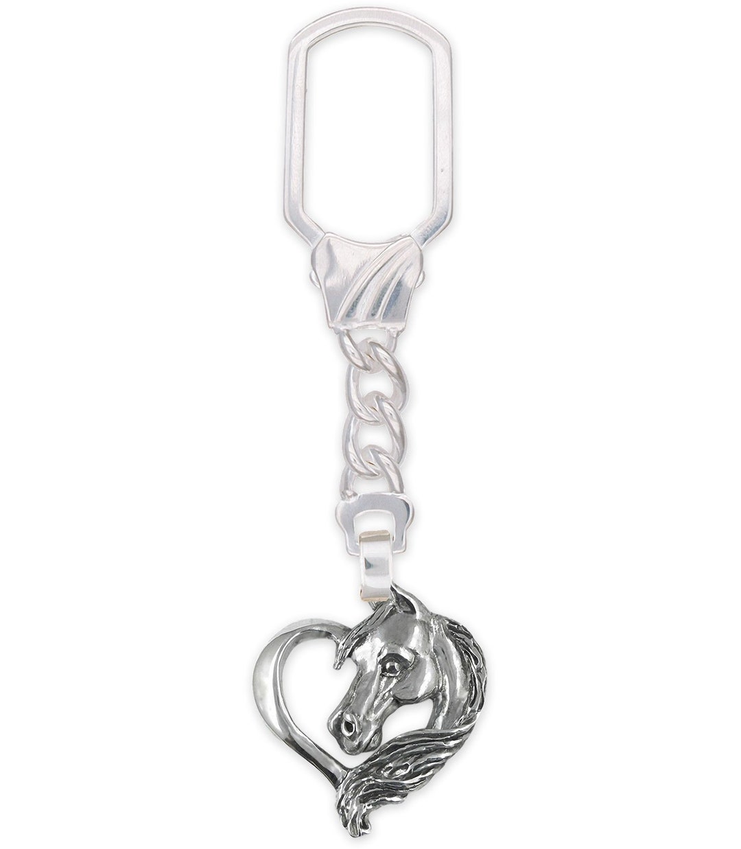 Horse Jewelry Horse Key Ring Jewelry Sterling Silver Handmade Horse Key ...
