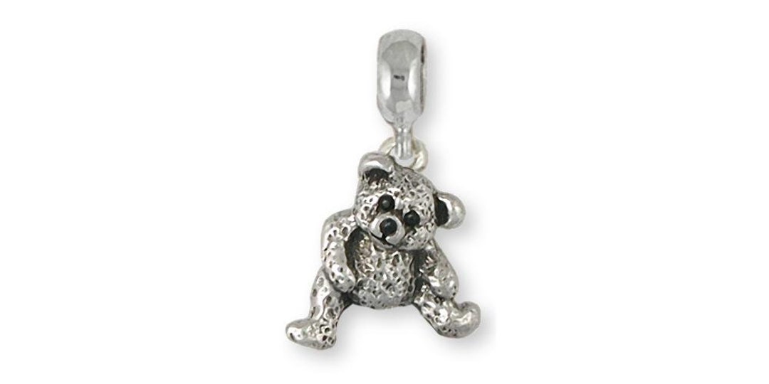 Teddy Bear Jewelry Teddy Bear Charm Slide Jewelry Sterling Silver ...