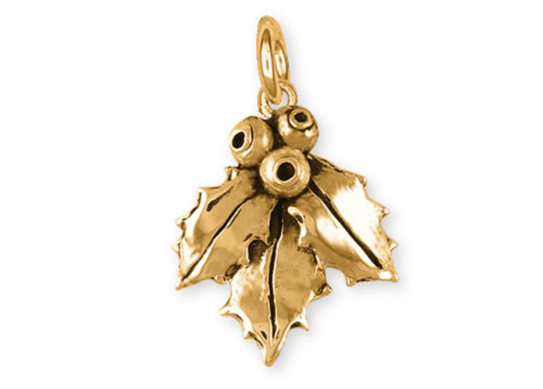 Holly Jewelry 14k Yellow Gold Vermel Holly Charm Jewelry HLY1-CVM - Etsy