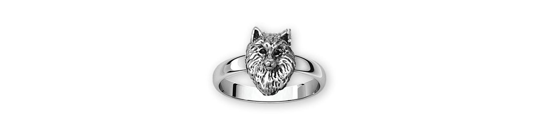 Samoyed Schmuck Sterling Silber Handgemacht Samoyed Ring SM2-R - Etsy ...
