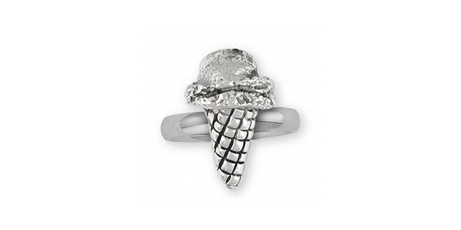 Ice Cream Cone Jewelry Ice Cream Cone Ring Jewelry Sterling Silver ...