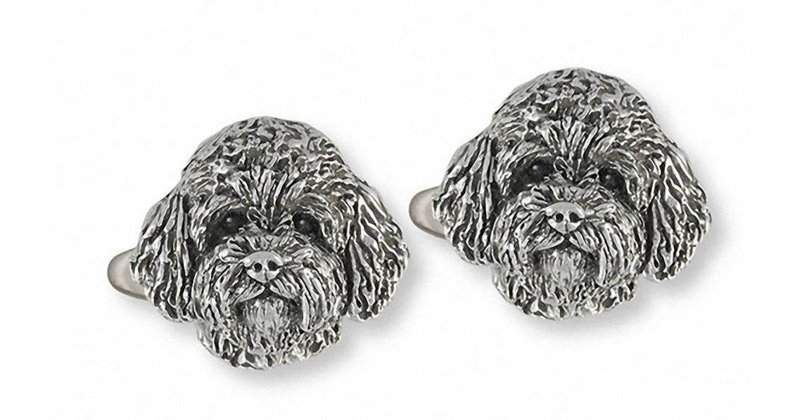 Labradoodle Jewelry Labradoodle Cufflinks Jewelry Sterling - Etsy