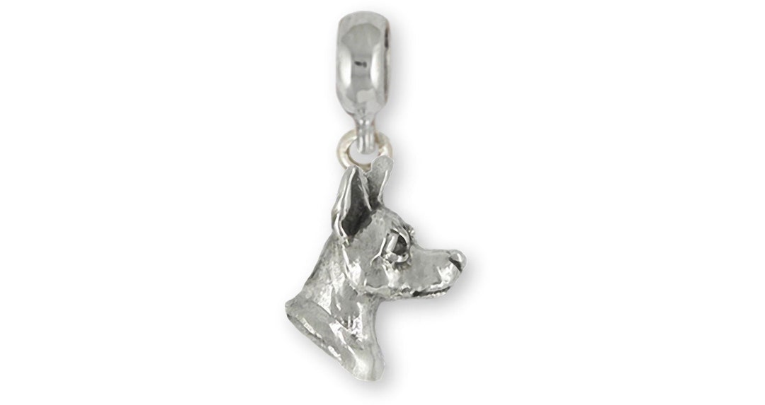 Rat Terrier Jewelry Sterling Silver Handmade Rat Terrier Charm Slide ...