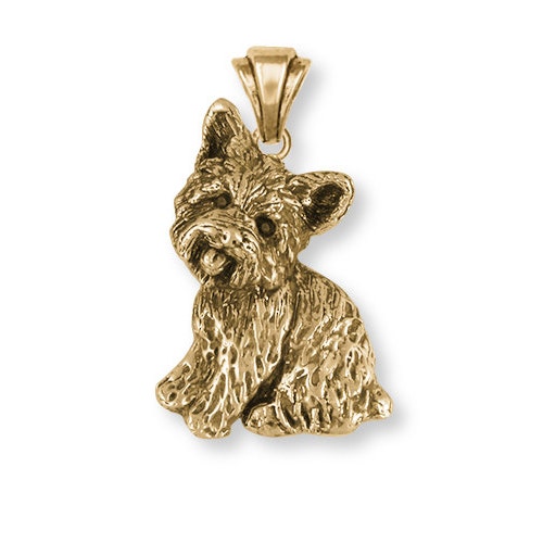 Yorkie Yorkshire Terrier Pendant Jewelry Gold Vermeil Yorkie - Etsy