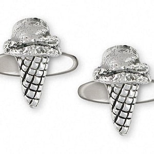 Ice Cream Cone Jewelry Ice Cream Cone Cufflinks Jewelry Sterling Silver ...