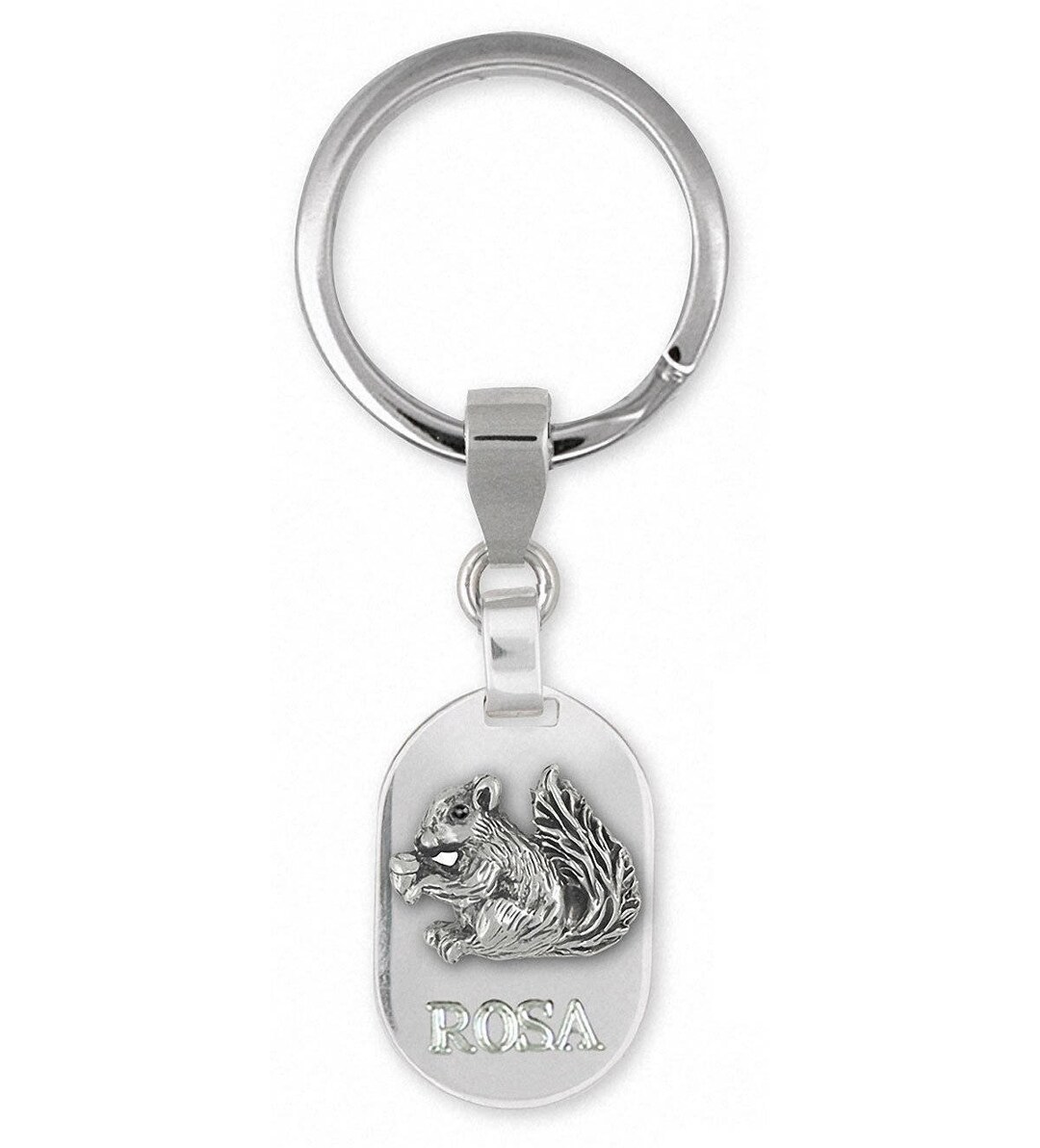 Squirrel Key Ring Jewelry Sterling Silver Handmade Squirrel Key Ring ...
