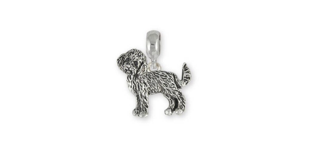 Labradoodle Jewelry Labradoodle Charm Slide Jewelry Sterling Silver ...